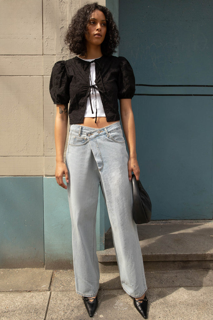 Oversized Cross-Over Jeans | OAK + FORT