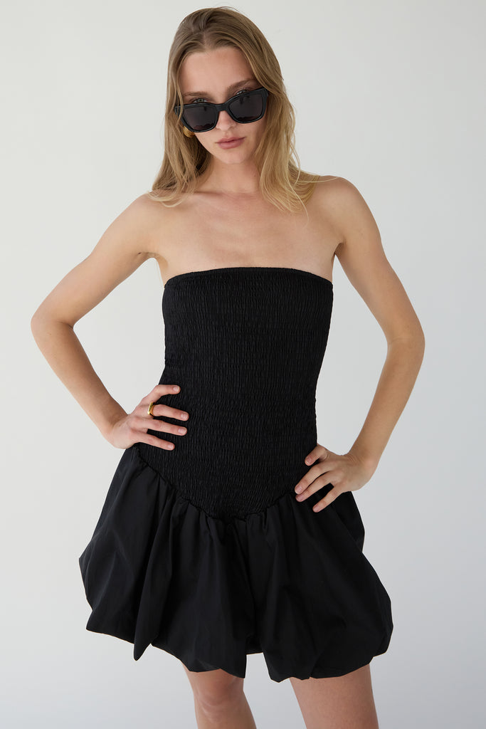Smocked Tube Mini Dress | OAK + FORT