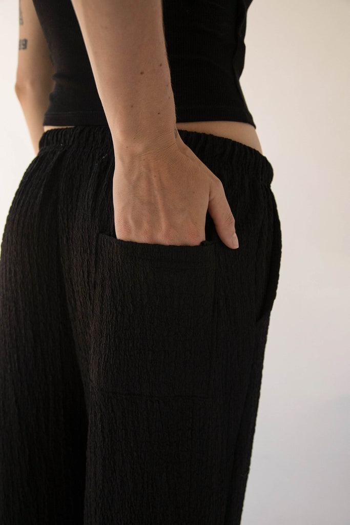 Drawstring Crinkle Pant | OAK + FORT