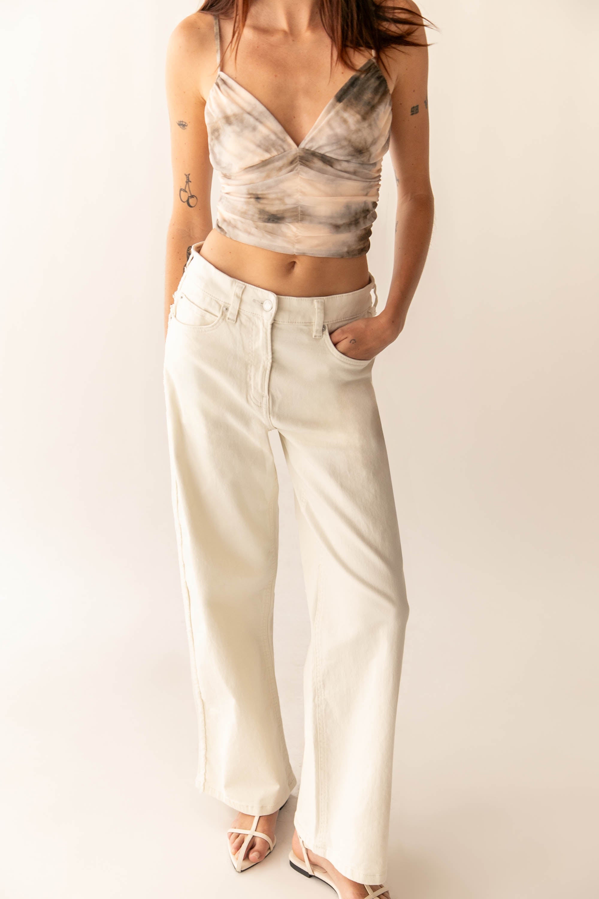 Cropped Mesh Tank | OAK + FORT